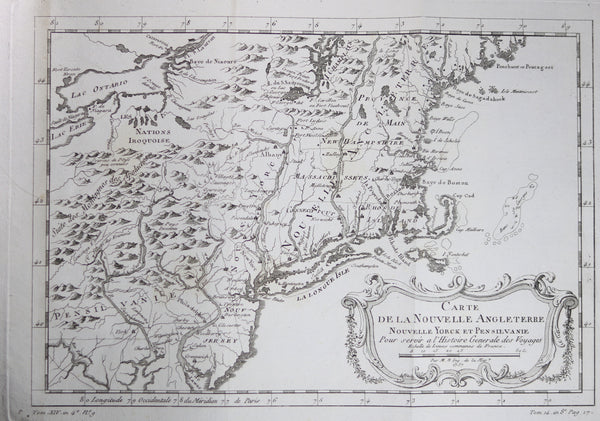 1757 map of Florida and Louisiana (France - Bellin) - Chadbourne ...
