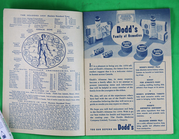 1959 Dodd's Almanac - Chadbourne Antiques & Collectibles