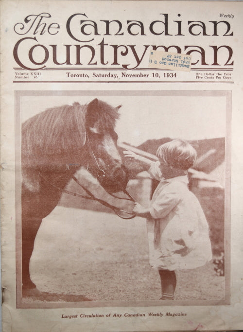 The Canadian Countryman - November 10,1934 (Magazine) - Chadbourne ...