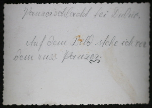 WW2 photo German panzerdivision soldier around disabled Russian tank ...